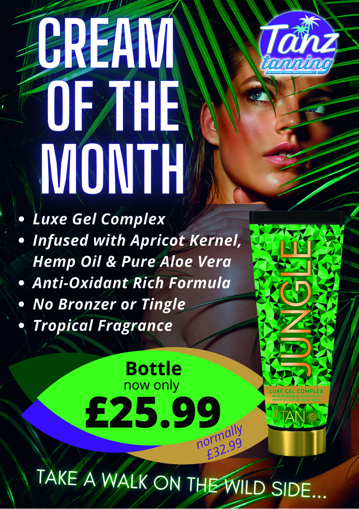 Special Offers to use at Tanz salons across Scotland