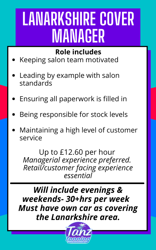Tanz Tanning Recruitment